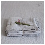 Světle šedé lněné prostěradlo 180x260 cm Light Grey – Linen Tales