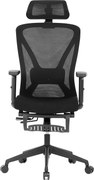 Ergonomická kancelářská židle ROJAS - černá síťovina