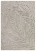 Flair Rugs, Kusový koberec Solace Lino Leaf Grey, 160x230, šedá, ložnice