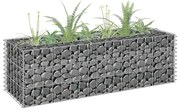 Gabionový vyvýšený záhon pozinkovaná ocel 90 x 30 x 30 cm 145629