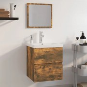 Koupelnová sestava kouřový dub kompozitní dřevo 3152864