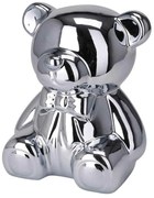 Keramická pokladnička Silver Bear 12,5x14,4x17 cm