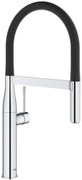 Grohe Essence - Dřezová baterie s flexibilním ramenem s přepínačem, chrom 30294000