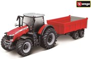 Kovový model bburago 1:50 farm traktor massey fergusson 8740s