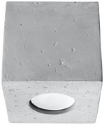 Šedé bodové svítidlo 10x10 cm Geo – Sollux