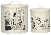Set dóz na pamlsky Moomin Pets 2 ks / 80. výročí