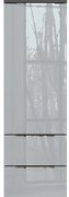 Šedá vysoká závěsná koupelnová skříňka 36x111 cm Vasio – Germania