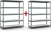 Policový regál 1+1 ZDARMA, 1966x1600x600 mm, nosnost 350 kg