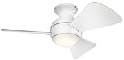 Kichler KLF-SOLA-34-WHT-LED Stmívatelný stropní ventilátor SOLA 10W/230V IP23+DO