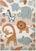 Hanse Home, Dětský koberec Adventures 106409 Cream Multicolor, 120x170, vícebarevná, dětský pokoj