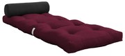 Vínová futonová matrace 70x200 cm Wrap Bordeaux/Dark Grey – Karup Design