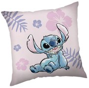 Jerry Fabrics Dekorační polštář 40x40 Lilo a Stitch růžový JF24