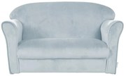 Světle modrá sametová dětská pohovka 78 cm Lil Sofa – Roba