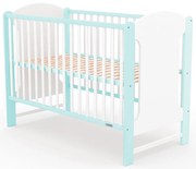 Dětská postýlka New Baby ELSA bílo-mátová
