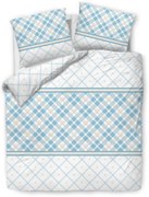Darymex Bavlněné povlečení 220x200 bílé tyrkysové kostkované diamanty 71466/1 Cottonlove 3