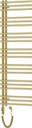Mexen Neptun, elektrické topné těleso 1400 x 500 mm, 600 W, zlatá lesklá, W101-1400-500-2600-50