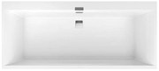 Villeroy & Boch Squaro Edge 12 - Vana Duo, 190x90 cm, Quaryl, bílá UBQ190SQE2DV-01