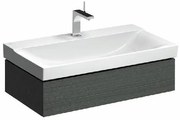 Geberit Xeno 2 - Skříňka pod umyvadlo 90 cm, zásuvka s LED svítidlem, šedá 500.508.43.1