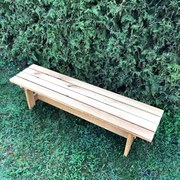 KULHÁNEK Zahradní lavice bez opěradla - klasická Délka: 160 cm, Odstín nátěru: olej - massaranduba