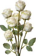 Umělá větvička bílá růže Rose white - 8*8*55 cm
