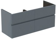Ideal Standard Finesse - Umyvadlová skříňka, 120x44x55 cm, 4 zásuvky, Ribbed Matt ashblue E3390UQ