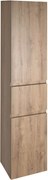 Aqualine Altair - Vysoká skříňka s košem 40x184x31 cm, L, dub emporio AI485L