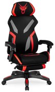 Polohovatelné herní křeslo s područkami Blade červeno černé