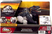 Mattel jurský svět dinosaurus 2 v 1 indoraptor a brachiosaurus, hpd35