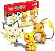 Stavebnice mega construx postav a vystav si pikachu a jeho vývojové trio