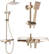 Rea Bravo, sprchový set h-1050, zlatá lesklá, REA-P4120
