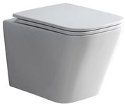 Mereo Mereo, WC závěsné kapotované, RIMLESS, 490x340x350, keramické, vč. sedátka, VSD83S