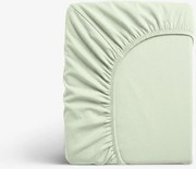 Goldea jersey elastické prostěradlo - světle šalvějové 90 x 200 cm