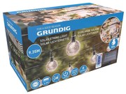 Grundig - LED Stmívatelný solární řetěz 50xLED/8 funkcí 9,35m teplá bílá + DO