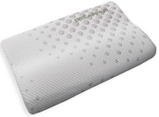 Anatomický polštář DREAMPUR® z latexové pěny Grey dots profilovaný - 30x50 cm