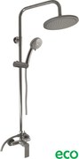 Slezák - RAV Sprchový komplet se směšovací baterií NIL - NL182.5/5-61MGK, Metal Grey kartáčovaná