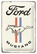 Nostalgic Art Cedule 20x30 Ford Mustang (Horse & Stripes) NA22343