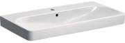 Geberit Smyle Square - Umyvadlo 90x48 cm, s přepadem, otvor pro baterii, bílá 500.251.01.1
