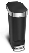Simplehuman - Odpadkový koš Slim 40 l, černá CW1390