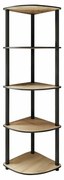 Regál Corner Oak, 5 polic