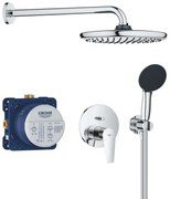 Grohe Start Edge - Sprchový set pod omítku, průměr 25 cm, 2 proudy, chrom 25293000
