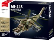 Stavebnice sluban army model bricks m38-b1137 dělostřelecký vrtulník mi-24s