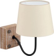 Eglo 32248 - Nástěnná lampa 1xE14/40W/230V hnědá/béžová