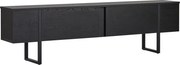 Černý TV stolek 180x50x30 cm Onera – Kalune Design