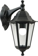NOR 74381003 Venkovní nástěnné svítidlo Cardiff 1x60W E27 černá čirá - NORDLUX