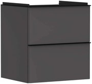 Hansgrohe Xelu Q - Umyvadlová skříňka, 63x58x50 cm, 2 zásuvky, matná šedá/matná černá 54024670