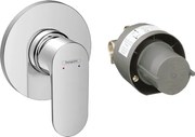 Hansgrohe Rebris S, sprchová baterie pod omítku, sada s tělesem, chromová, 72648000