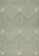 Oriental Weavers, Kusový koberec Portland 58/RT4G, 67x120, zelená, chodba / předsíň