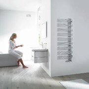 Zehnder Yucca Asym - Koupelnový radiátor 130x48 cm, rovný, jednořadý, bílý lak YA-130-050