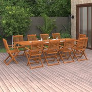11dílný zahradní jídelní set 280x90x75cm masivní akáciové dřevo 3086990