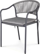 Autronic Zahradní židle AZC-L1352 GREY Barva: Šedá